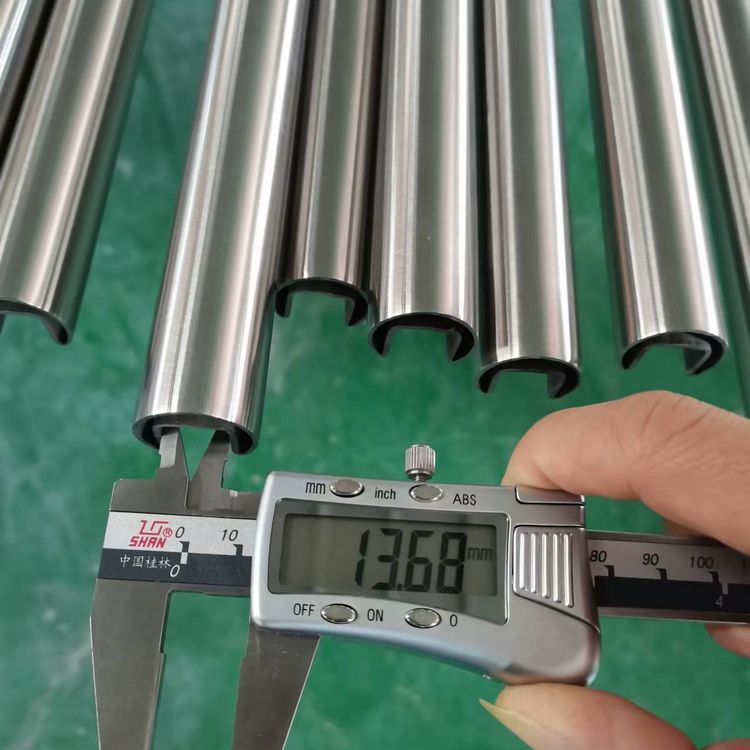 25.4mmx14x14 Stainless Steel Mini Slot Rail 316L Round Tube with Mirror ...