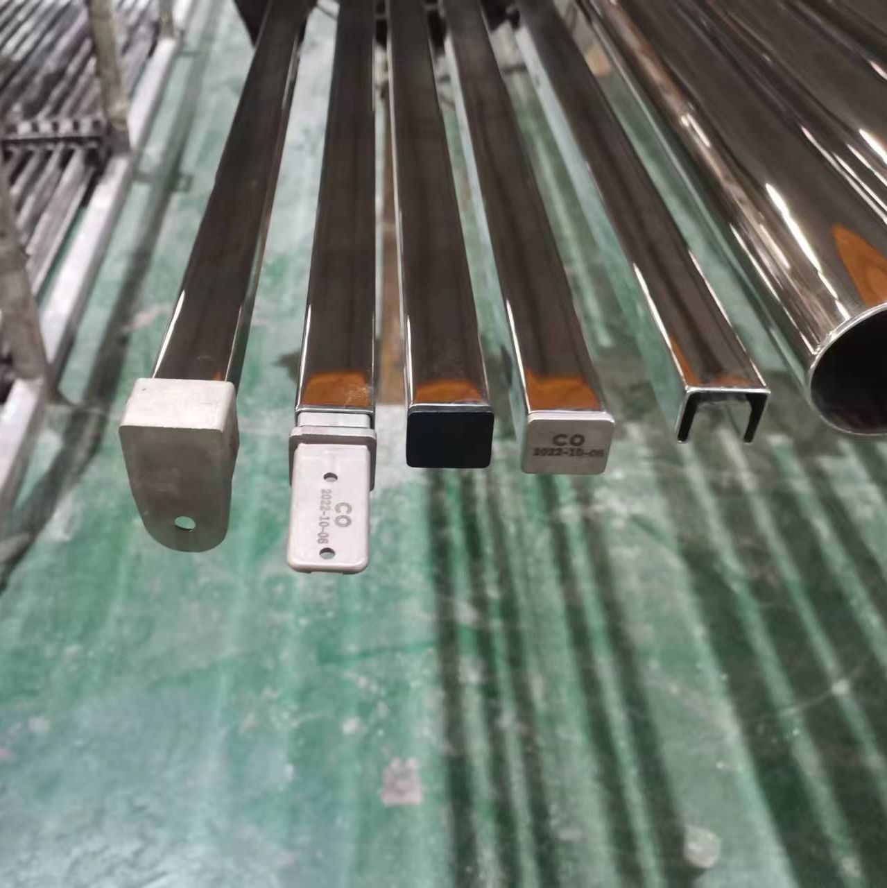25x21mmx14x14 Top Rail Stainless Steel Square U-Channel Handrail | in ...