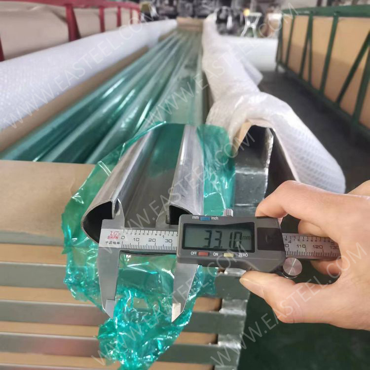 40x80mmx26x33 SS Oval Slotted Tubing | in China Easteel